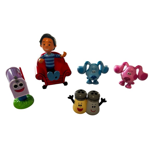 Viacom | Toys | Blues Clues Playset Lot Josh Blue Magenta Mailbox Salt ...